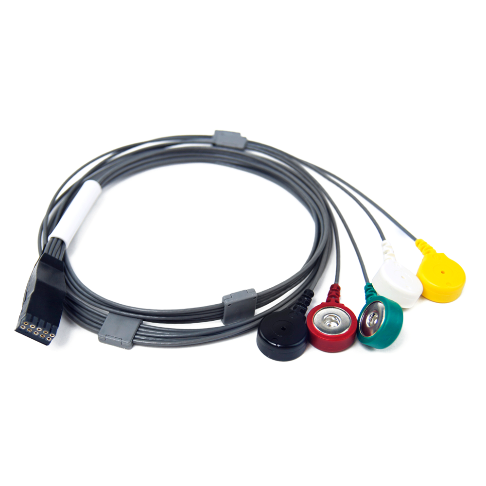 Pacientský kabel 2 kanály - 5 svodů pro záznamník Holter EKG Medset ...