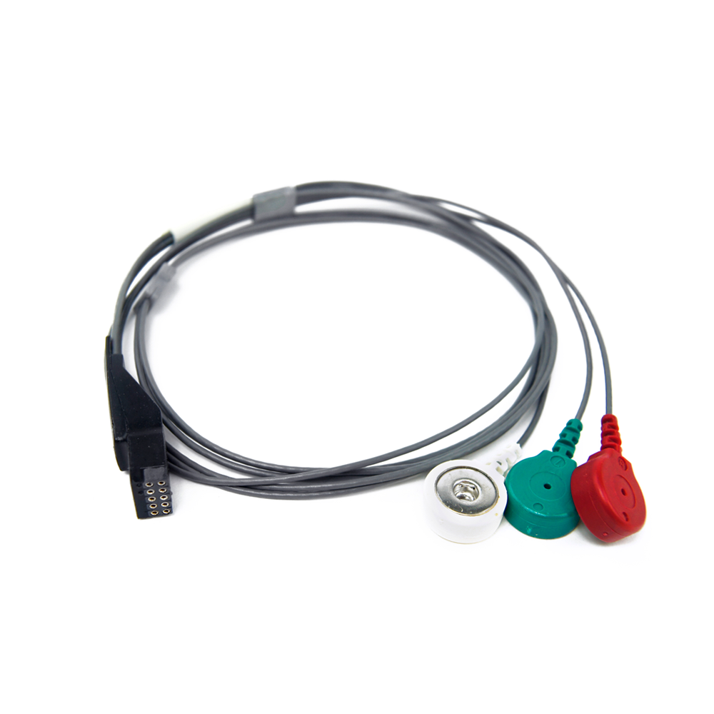 Pacientský kabel 3 kanály - 3 svody pro záznamník Holter EKG Medset ...