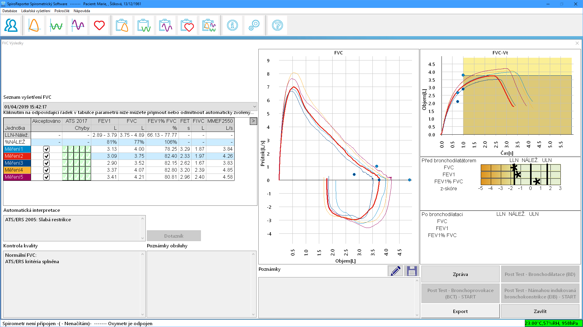 Spirometr SpiroSonic SMART - COMPEK MEDICAL SERVICES, s.r.o.